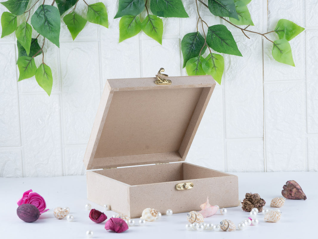 MDF Wooden Box – Elegant Keepsake Box for Gifts & Storage - Wonderkraftz™